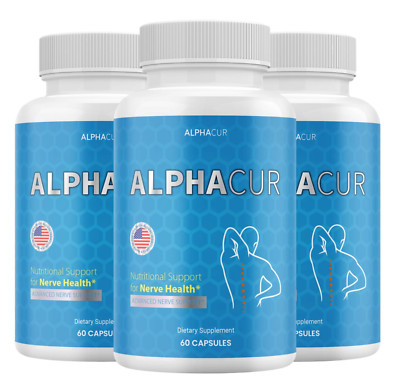(3 Pack) AlphaCur Nerve Relief Capsules, Alpha Cur Nerve Health | eBay