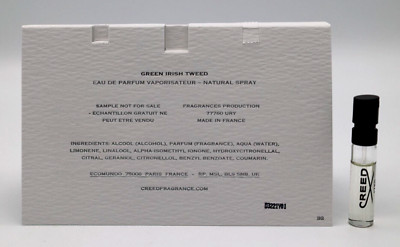 Creed Green Irish Tweed Sample 1.5ml Authentic Carded Sample by ...