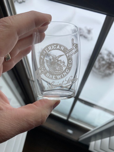 ABC American Brewing Co. of St Louis Brewery Pre Pro glass etched ...