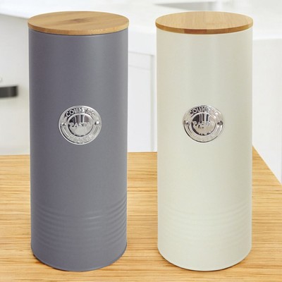 Pasta Canister Spaghetti Storage Tin Kitchen Food Container Jar ...