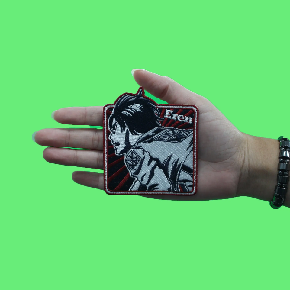 Attack On Titan Eren Patch Manga Scout Corps Embroidered Iron On | eBay