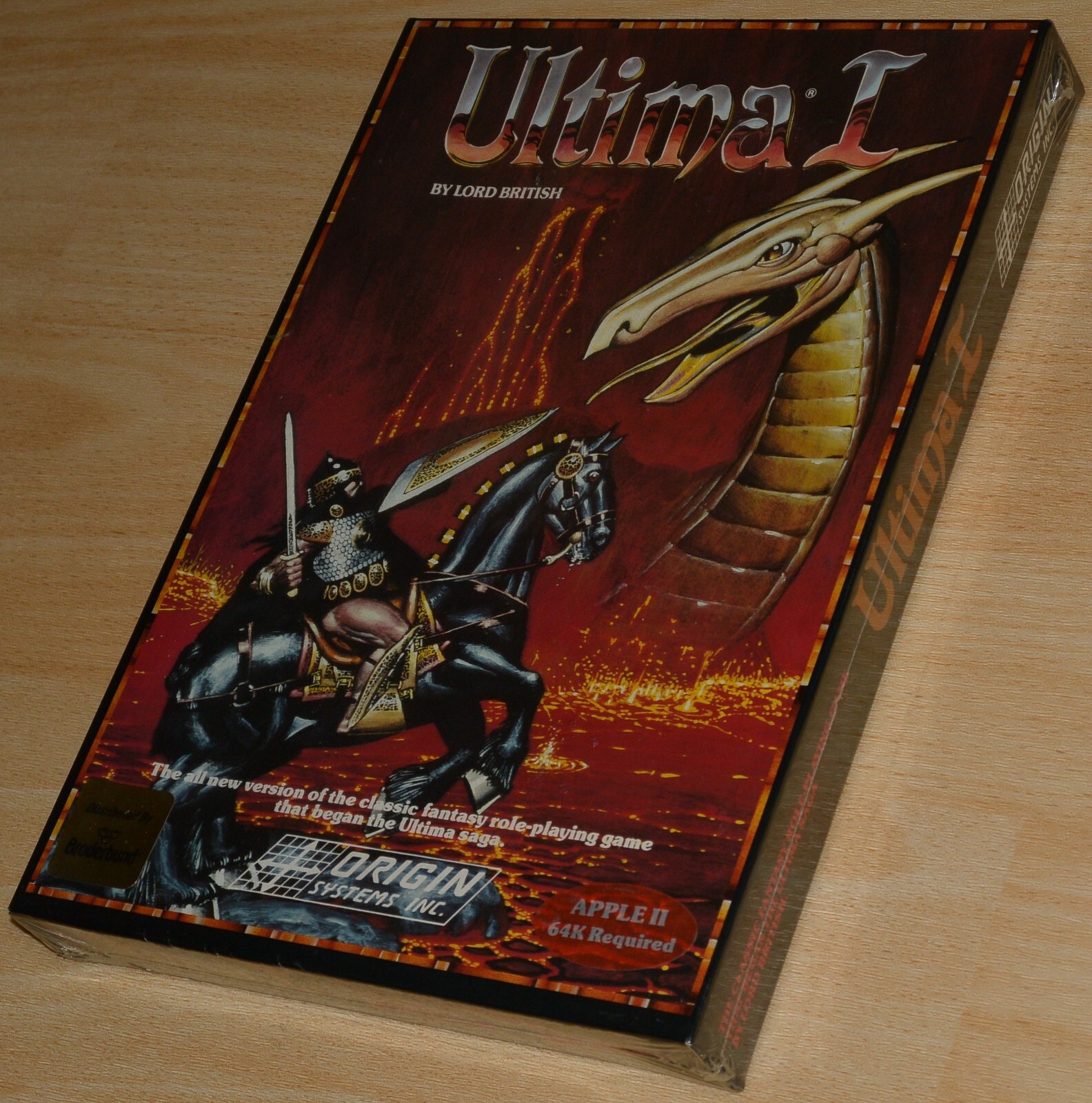 ULTIMA I + IV Origin ~ Apple II + IBM PC DOS ~ BIG boxed ~ NEW/SEALED ...