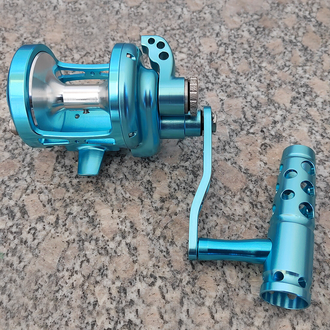 LUREKILLER Jigging Reel Overhead Reel Big Game Lever Drag 2 Speed Full ...