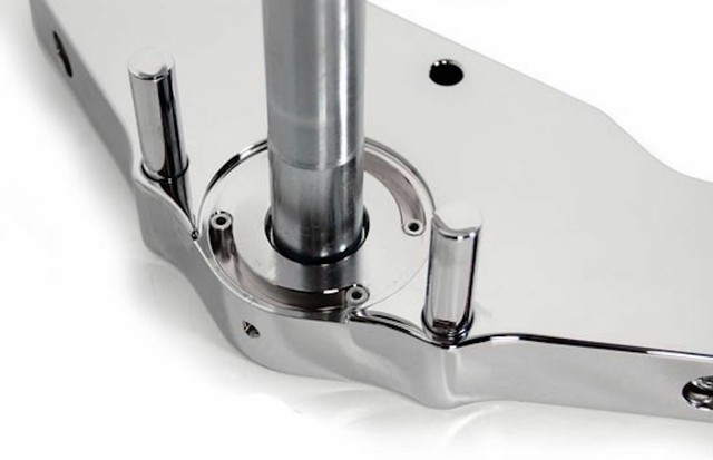 Ultima Chrome Billet 5 Deg.triple Tree With Hidden Stem Nut for 41mm ...