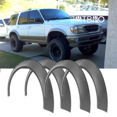 Ford Explorer ST 4 Black Wheel Arches Fender Flares PU Extra Wide Body ...
