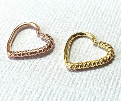 1pc Half Braided Heart Bendable Ear Cartilage Daith Hoop Ring | eBay