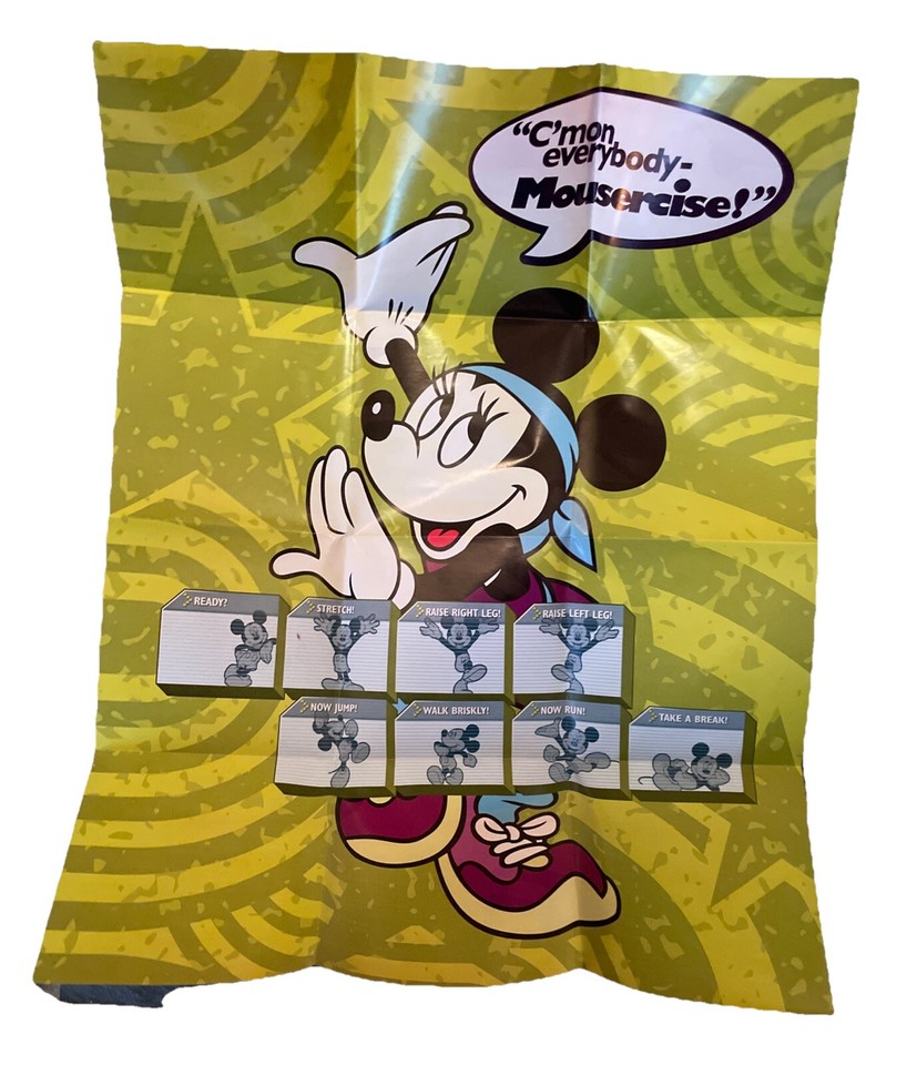 Mousercise by Disney (CD, Jul-2008, Walt Disney) Bonus Poster ...