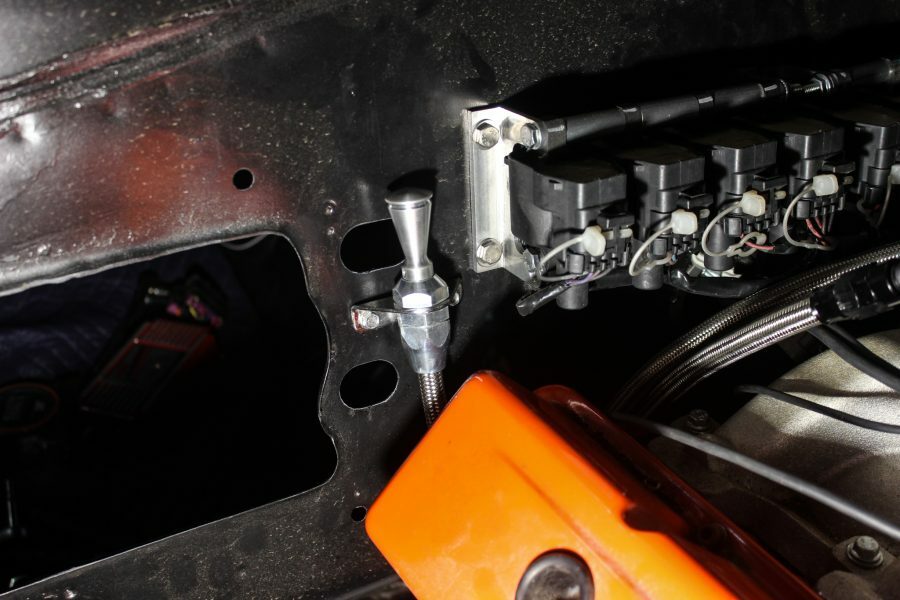 Ford C4 C-4 Transmission Dipstick Stainless Braided Firewall Mount Case ...