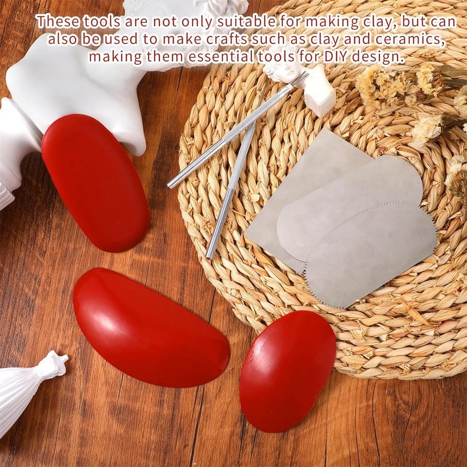 8 Pcs Pottery Tools Ceramic Tools Clay Tools Rubber Clay Pottery ...