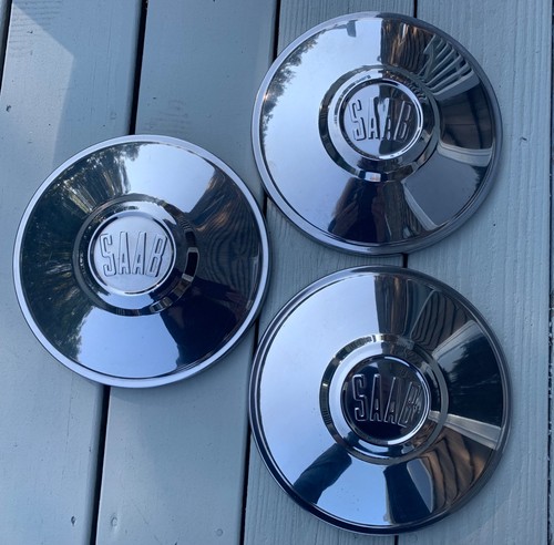 SAAB 1960 to 1980 96 95 Hub cap flat style Set Of 3 | eBay