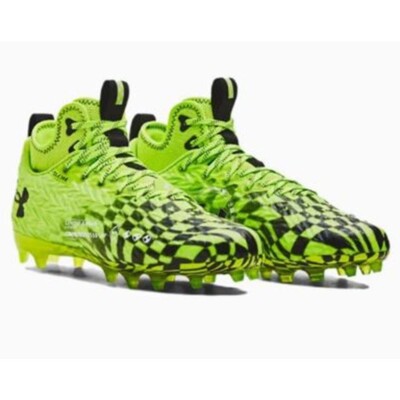 Under Armour UA Spotlight Lux MC LE Football Cleats 3026336-30 Lime ...