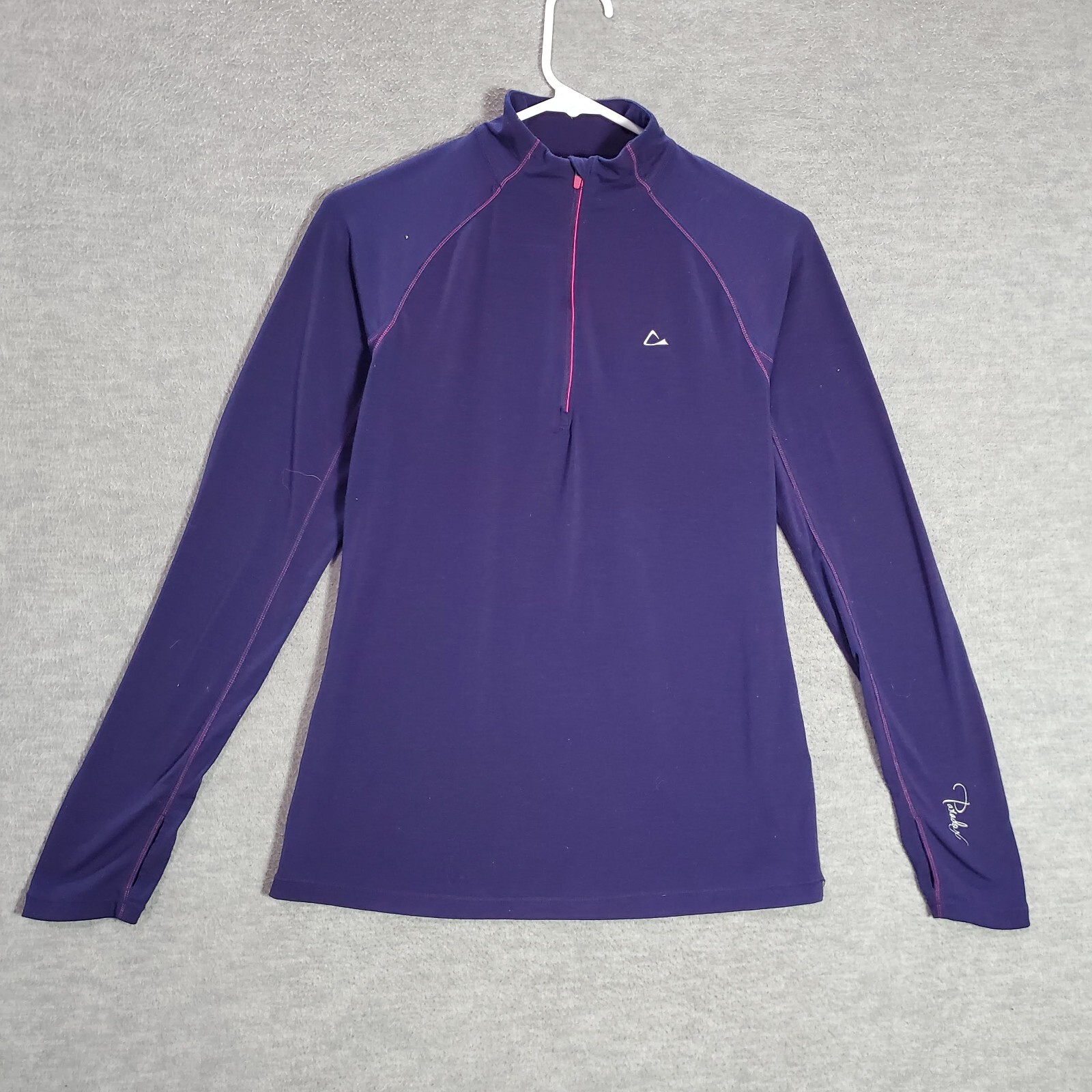 Paradox Women Sweatshirt Small Purple Merino Wool Blend 1/4 Zip ...
