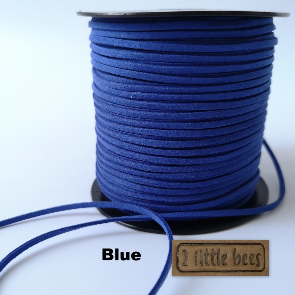 Flat Faux Suede Leather Cord String Velvet Craft Thong Jewellery 42 ...