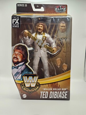 WWE Legends Series 20 Million Dollar Man Ted DiBiase White Suit CHASE ...