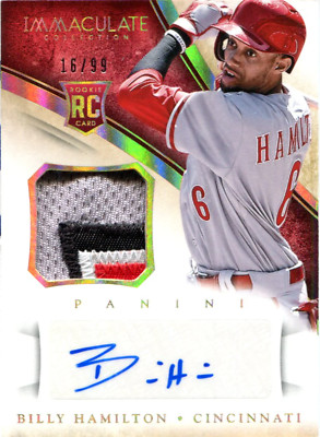 Billy Hamilton Autographed 2014 Panini Immaculate Collection Rookie ...