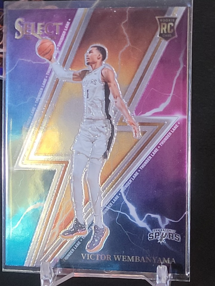 2023-24 Select VICTOR WEMBANYAMA RC Thunder Lane RC Rookie Spurs WEMBY ...