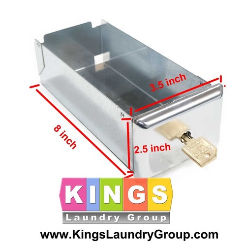 ESD Coin Money Box 8” For Washer Dryer Dexter Huebsch Speed Queen IPSO ...
