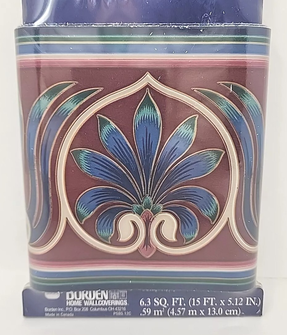 2 Pks. Vintage BORDEN Self Stick Borderlines Removable Wallpaper ...