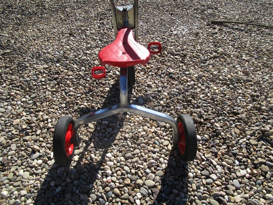 Vintage Angeles Children's Factory SilverRider 12" Trike red Chrome ...