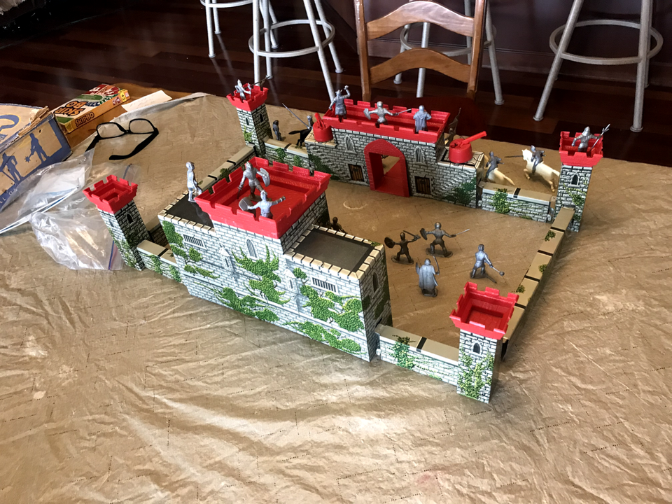 1954 PRINCE VALIANT CASTLE FORT WITH ORIGINAL BOX | eBay