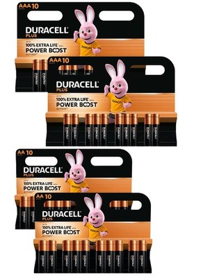 Duracell AA AAA Batteries Plus Power Boost Battery Alkaline LR03, LR6 ...