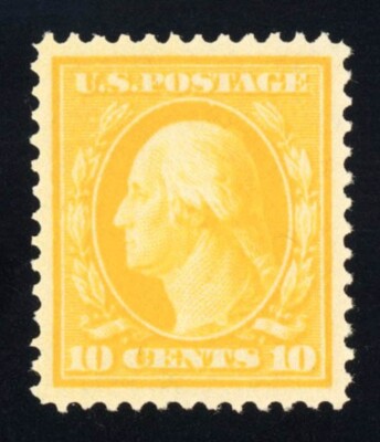 #381, 10c Yellow, XF-OG-NH, vivid color & choice, 2020 PSAG (graded 90 ...