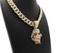 TEKASHI 69 SAW JIGSAW PENDANT GOLD MIAMI CUBAN LINK CHAIN NECKLACE ...