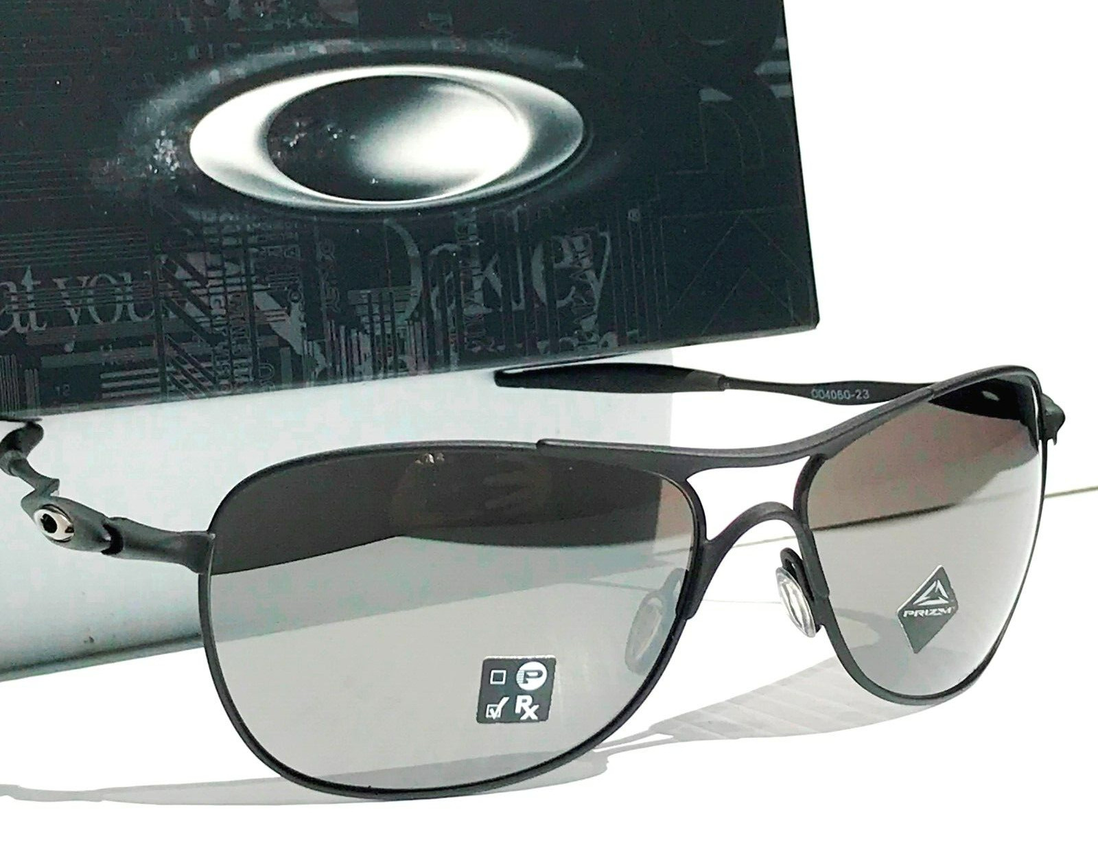 NEW* Oakley Crosshair Matte Black PRIZM Black Iridium Sunglass 4060-23
