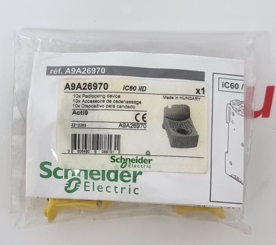 SCHNEIDER ELECTRIC A9A26970 Padlocking Device 10pcs x 1 lot | eBay
