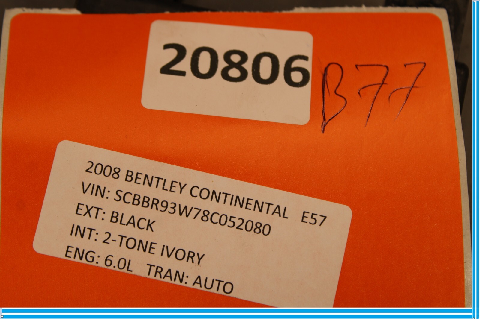 03-12 Bentley Continental Keyless Go Control Module Antenna Sensor Oem ...