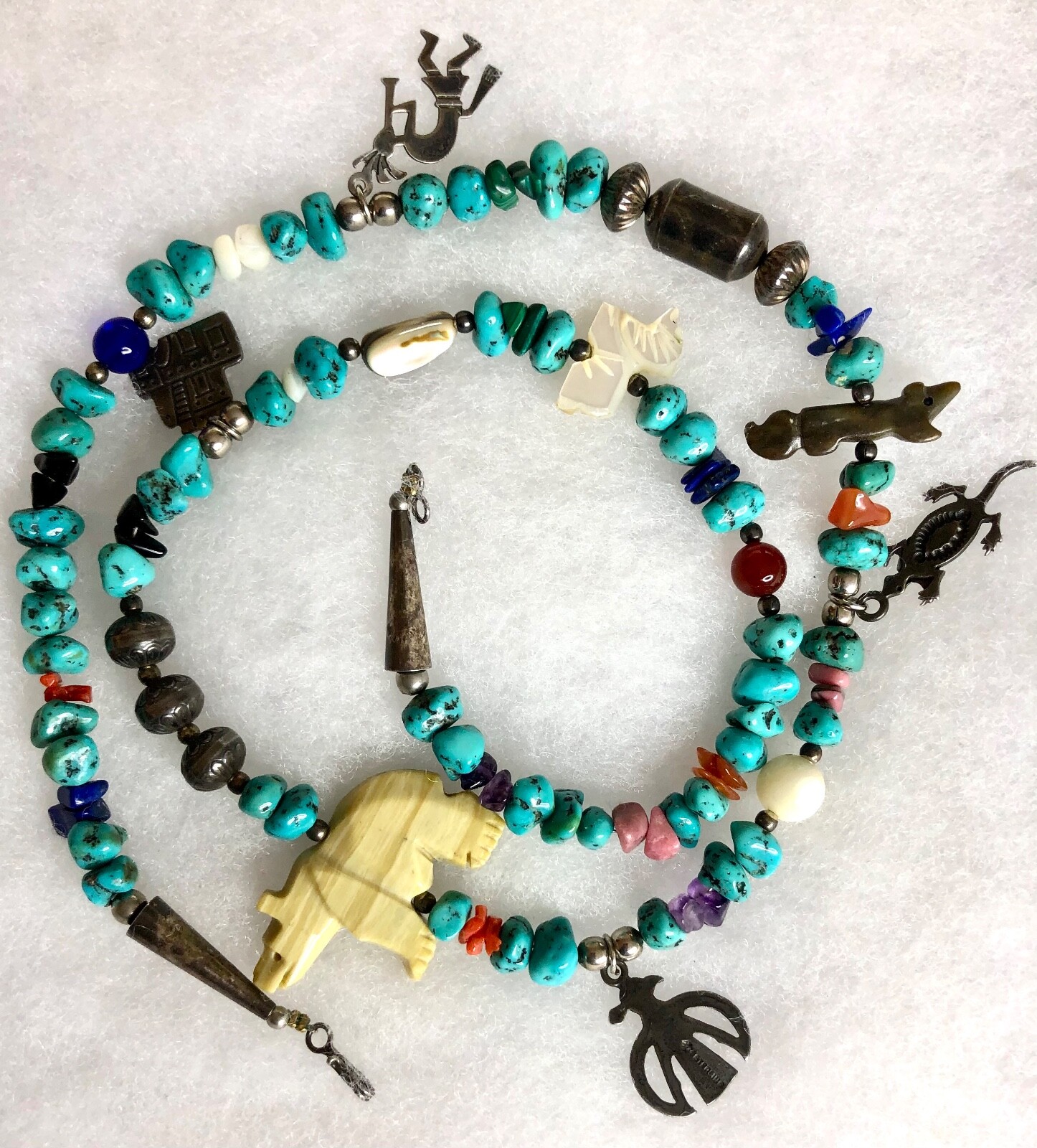 Rare Vintage Navajo Native Turquoise Sterling Silver … - Gem