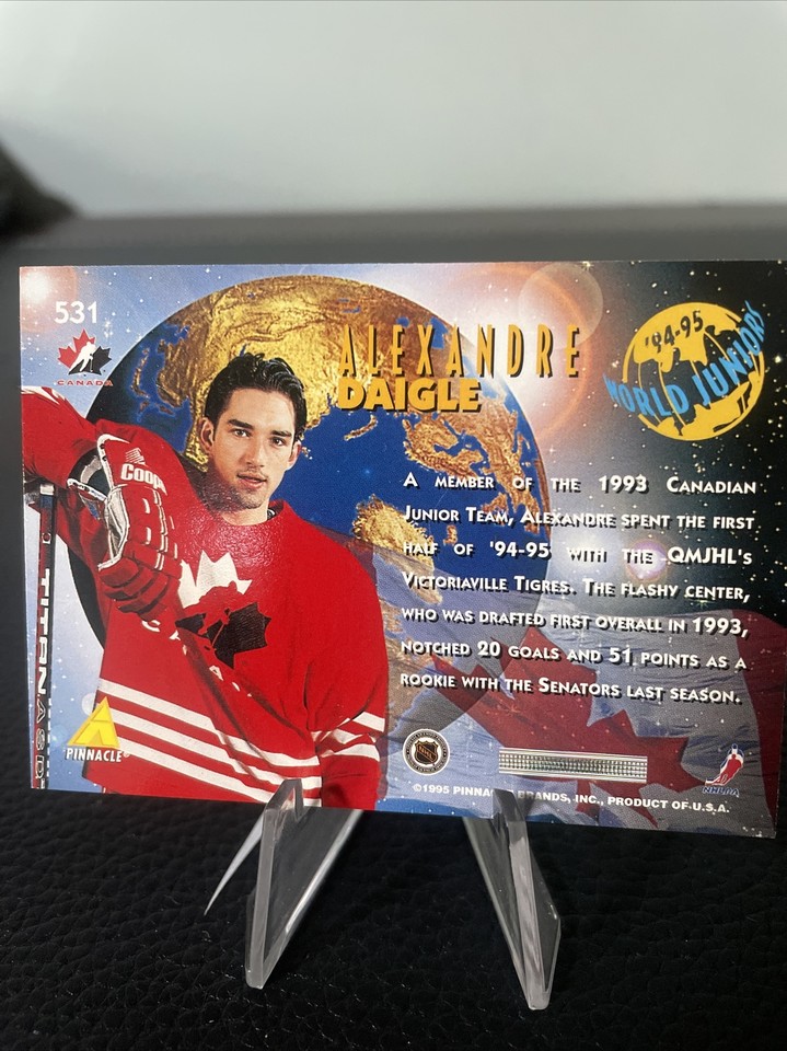 alexander daigle 1995 pinnacle / #531 World Juniors 94-95 NM | eBay