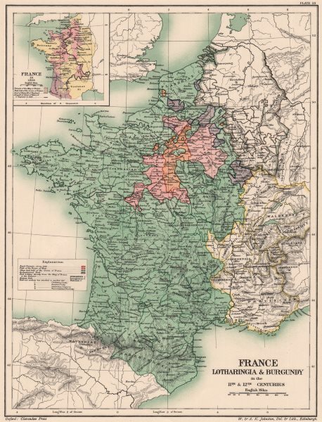 11TH & 12TH CENTURY FRANCE. Lotharingia & Burgundy. Inset in 1223 1902 ...