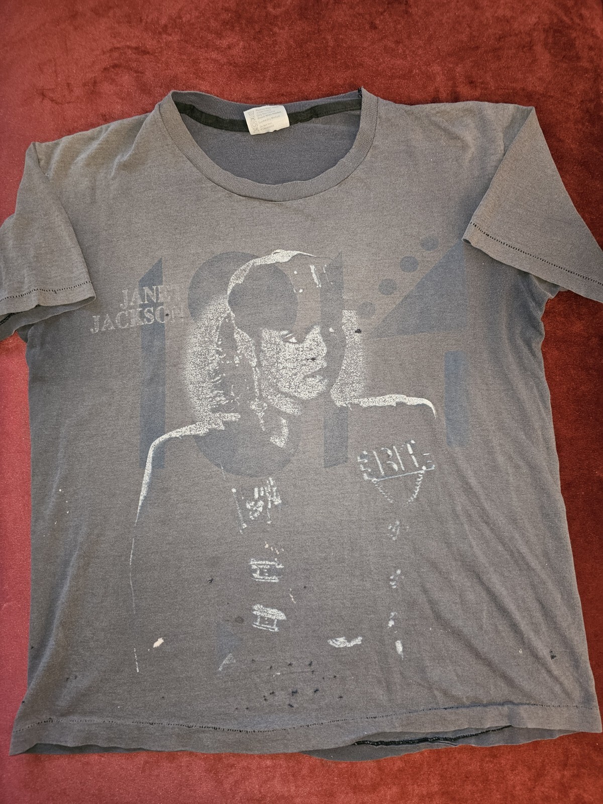 Vintage Janet Jackson 1814 Rhythm Nation Tour Shirt S… - Gem