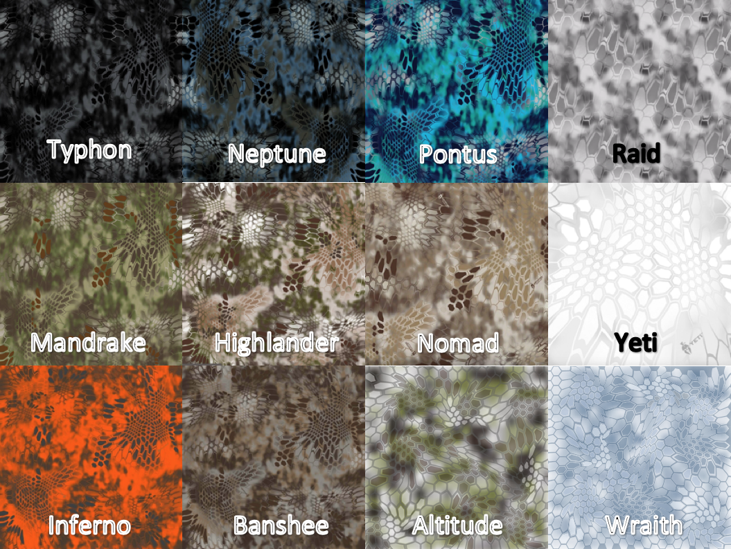 LIMITED TIME SALE !! Kryptek Camo Air egress Wrap Vinyl 12" Tall Rolls ...