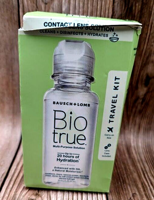 Bio True Bausch + Lomb Multi-purpose Solution Travel 2 oz Lens Case Exp ...