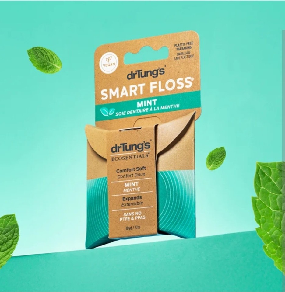 drTung's Smart Floss Mint for Teeth 30yd, Gentle on Tooth & Gums, Pack ...