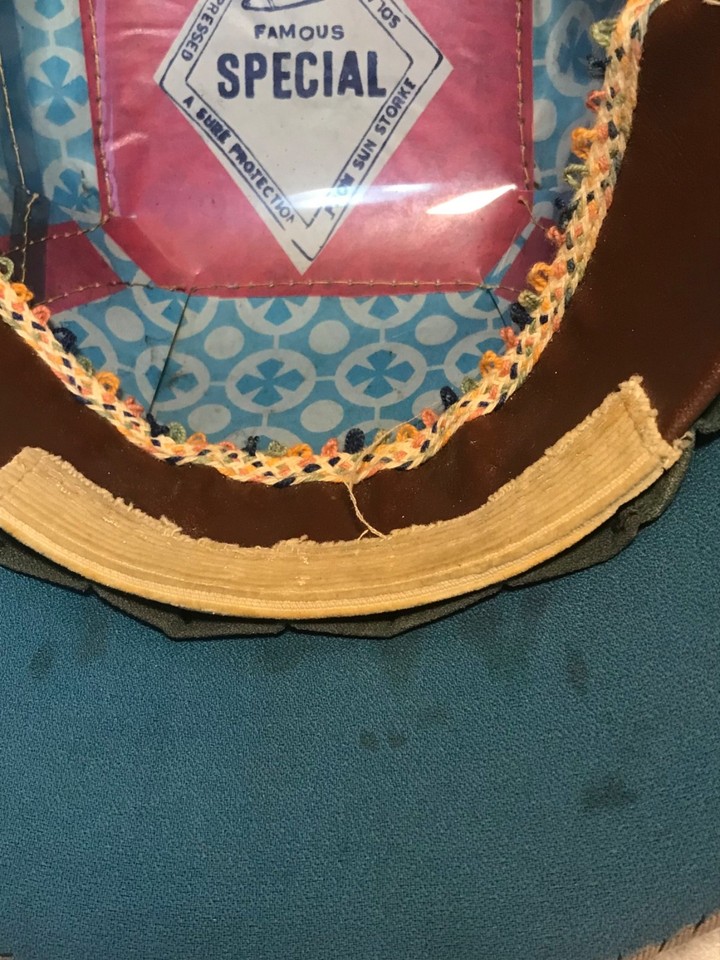 Vintage SunProof Sola Pith/Bombay Bowler Hat | eBay