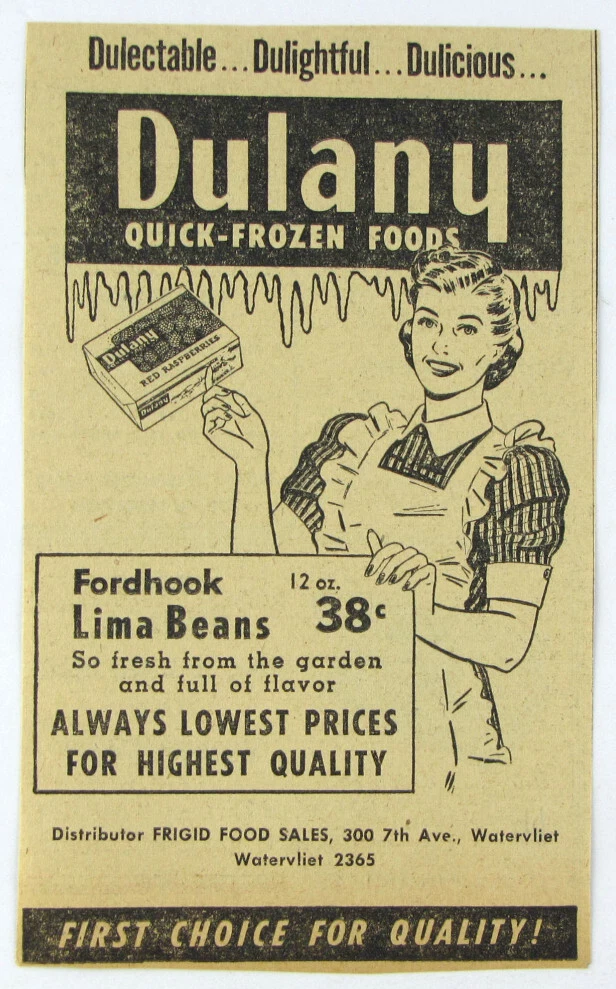 First Frozen Food Ad