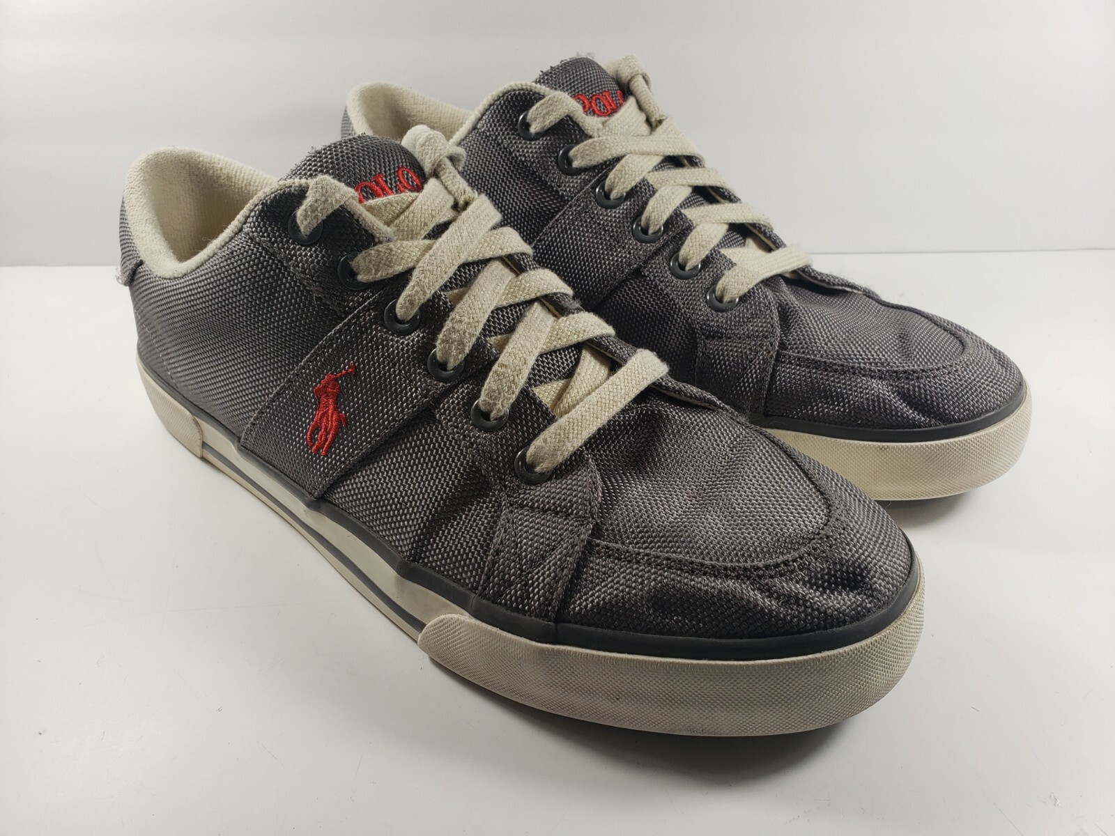 Polo Ralph Lauren Humberto Men's Shiny Gray Mesh Snea… - Gem