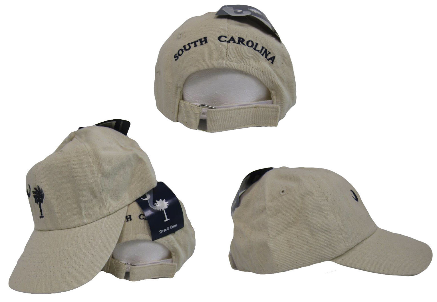 State of South Carolina SC Vanilla Khaki (Speckled Khaki) Embroidered ...