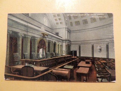 Supreme Court Chambers Washington D.C. vintage postcard | eBay