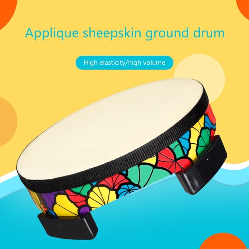 Kids Ground Drum Simple Hand Drum Percussion Musical Instruments ...