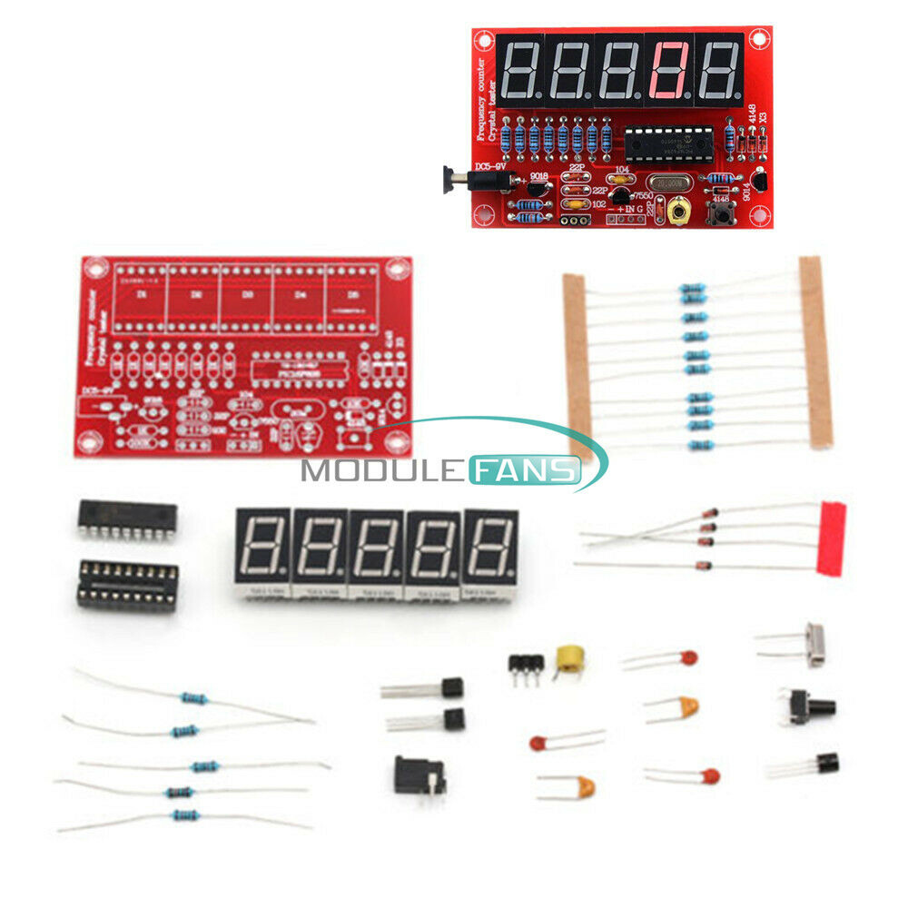 1Hz-50MHz 1MHz-1.1GHz Frequency Counter Crystal Oscillator Tester meter ...