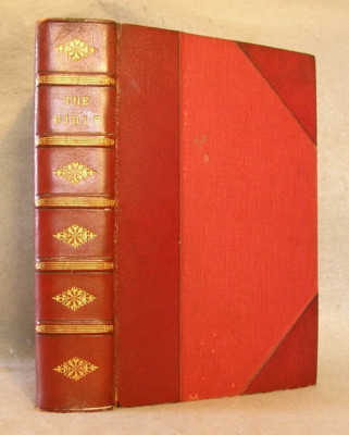 Antique Leather Bible Book Ernest Sutherland Bates Old & New Testament ...