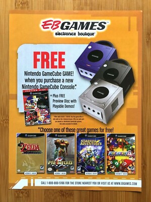 2003 Nintendo Gamecube Console & Games Print Ad/Poster Zelda Metroid ...