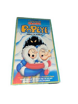 Popeyes Perils Of Popeye VHS King Features Animated Comics | eBay