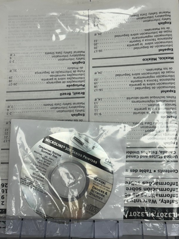 Oki MICROLINE 320 Turbo GE7000A 9 Pin Dot Matrix Printer (New) Open Box ...