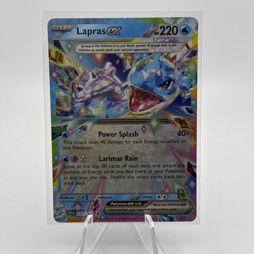 Pokemon Lapras ex 032/142 SV07 Stellar Crown Double Rare English Card ...