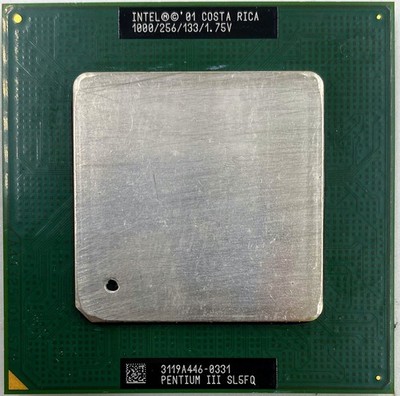 Intel Pentium III 1.00GHz Desktop CPU Processor SL5FQ, 1.00GHz, 256KB ...